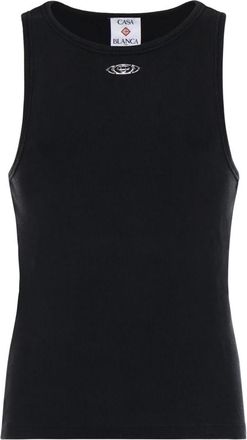 Casablanca Homme, Tops, Noir, Taille: M Sleeveless Top