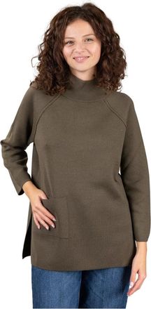 Gran Sasso Femme, Pulls, Vert, Taille: 42 FR Extra Fine Merino Turtleneck