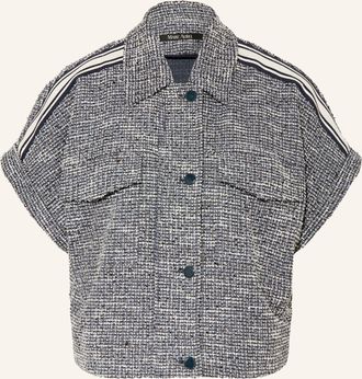 Marc Aurel Marc Aurel Kastenjacke Aus Boucl&eacute; Mit Glitzergarn blau