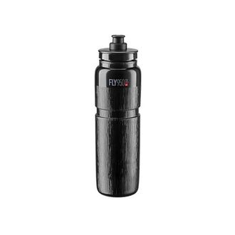 Elite Fly Tex Bidon Cyclisme 950ml Noir - Gourde V&eacute;lo Ultral&eacute;ger Sans BPA Texture TEX - Pour Route VTT Gravel