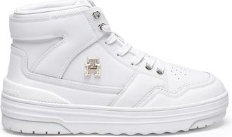 Tommy Hilfiger Femme, Chaussures, Blanc, Taille: 38 EU Basket Hi