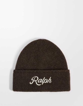 Polo Ralph Lauren bonnet &agrave; grand logo bleu marine