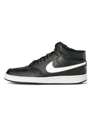 Nike Nike Herren Court Vision Mid Next Nature Schuhe Basketball Shoe, Black/White-Black, 40.5 EU