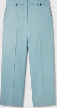 Stella McCartney Pleated Straight-Leg Trousers, Woman, New celadon, Size: 36