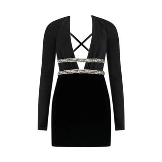 Roberto Cavalli Besticktes Kleid - - Dresses - Damen - Schwarzk - L