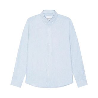 Les Deux Homme, Chemises, Bleu, Taille: XL Konrad Oxford Shirt