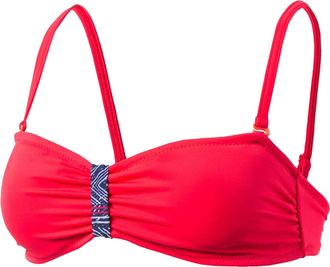 Firefly Damen Bikinioberteil Wally, Red/AOP Denim, 38C, 4035657