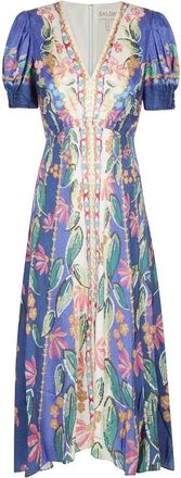 Saloni Femme, Robes, Multicolore, Taille: 40 FR Lea Long Dress