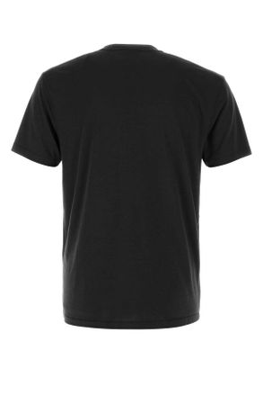 Tom Ford Mens Slate Lyocell Blend T-Shirt Black Cotton T-shirts And Polos
