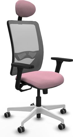 Piqueras y Crespo Rosa Zulema Computerstuhl mit 3D-Armen, h&ouml;henverstellbarer Lendenwirbelst&uuml;tze und festem Kopfteil, ausgestattet mit 3-fach Sincro und Schneideschaum, 