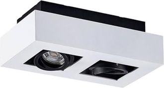 Arcchio Spot Vince à intensité variable (Moderne) en Blanc Aluminium e. a. pour Couloir (à 2 lampes, GU10) Lampe encastrable plafonnier applique