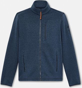 Timberland Melierte Fleecejacke f&uuml;r Herren in Dunkelblau, Herren, Blau, Gr&ouml;&szlig;e