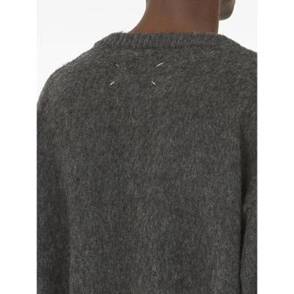 Maison Margiela Intarsia Eagle and Mountain Sweater - Gray
