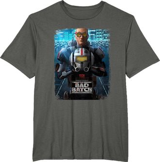 Star Wars The Bad Batch Tech Character Poster T-Shirt