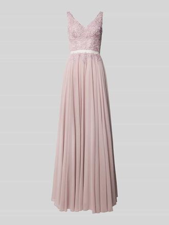 Mascara Abendkleid mit Ziersteinbesatz