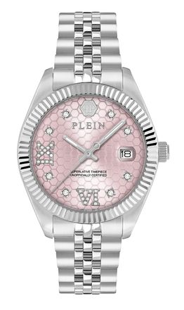 Philipp Plein Date Superlative Silber Damen Armbanduhr PWYFA0125