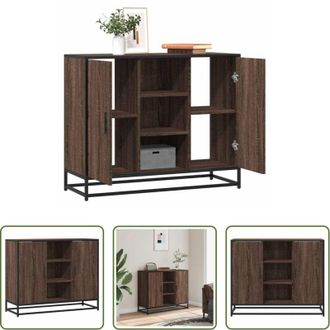 vidaXL vidaXL Badezimmer - Sideboard Braun Eichen-Optik 92x35x76 cm Holzwerkstoff