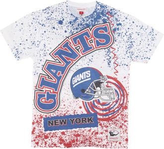 Mitchell & Ness NY Giants Logo Tee Burst Sublimated - - Tops - Herren - Mehrfarbig - XL