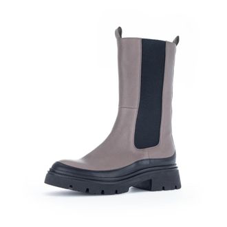 Gabor Stylische schwarze Chelsea Boots aus Leder - - Shoes - Damen - Grau - 37 1/2 EU