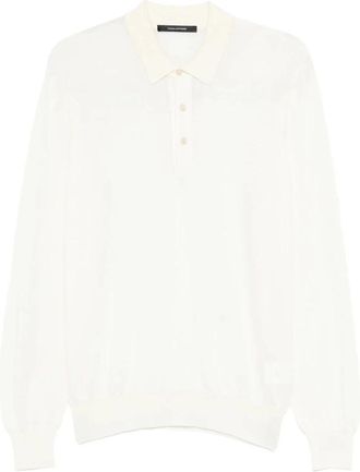 Tagliatore Homme, Pulls, Blanc, Taille: 2XL Zeno Long-sleeve Polo