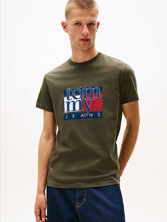 Tommy Hilfiger T-shirt ajusté à drapeau imprimé