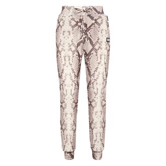 Philipp Plein Femme, Pantalons, Beige, Taille: 40 FR Jogging Pants All-Over Python