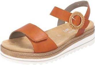 Remonte Femme D0q52 Sandales compensées, Orange, 41 EU