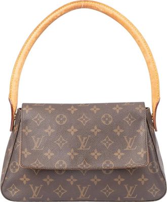 Louis Vuitton Crossbody Bags - Louis Vuitton Canvas Monogram Looping PM Handbag - Gr. unisize - in Braun - für Damen