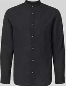 Jack & Jones Regular Fit Freizeithemd aus Baumwoll-Leinen-Mix