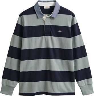 GANT Herren Poloshirt CHAMBRAY HEAVY RUGGER Regular Fit