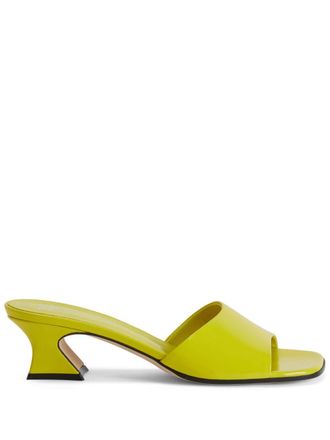 Giuseppe Zanotti mules Solhene 45 mm en cuir - Jaune