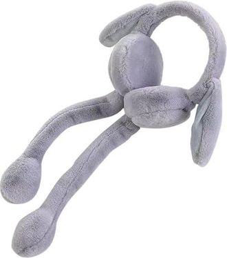 Generic Cache-oreilles unisexe avec oreilles de lapin pour lhiver et lext&eacute;rieur, gris, taille unique