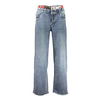 Desigual Pantalon en jean ballon - Femme - Jeans - Bleu - Taille: 44 FR