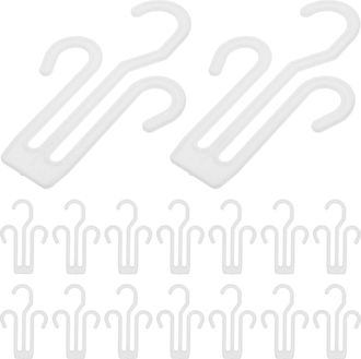 Garneck 20 Stück Teiliges Schuhaufbewahrungsset aus Kunststoff Vielseitige Haken für Hausschuhe Sandalen und Flip Flops Platzsparend Einfach Aufzuhängen für Z