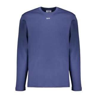 Off-white Langarm-T-Shirt - - Tops - Herren - Blau - XL