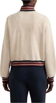 Harmont & Blaine Femme, Vestes, Beige, Taille: 36 FR Cotton Zip-Up SweaT-shirt