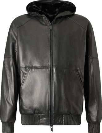 Moose Knuckles Veste en cuir Neo Bunny - Homme - Vestes - Noir - Taille: L