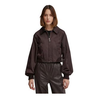 Victoria Beckham Harrington Bomber Jacke - - Jackets - Damen - Braun - L