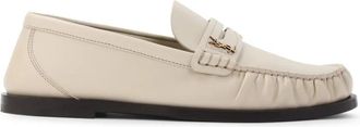 Saint Laurent Neutrals Leather Loafers - Gr. 37 (EU) - in Beige