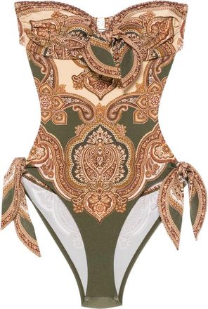 Zimmermann Mahon Scarf Paisley-print Swimsuit