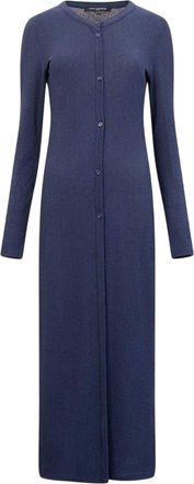 French Connection Meera Maxikleid f&uuml;r Damen, gerippt (Blau)