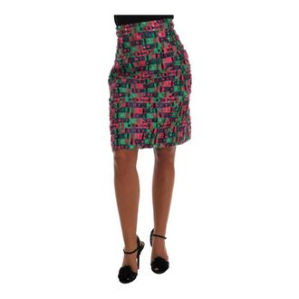 Dolce & Gabbana Femme, Jupes, Multicolore, Taille: 38 FR Knee Length Skirt