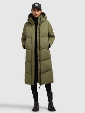 Khujo Steppmantel KHUJO LUGA2, Damen, Gr. XXL, fern gr&uuml;n, 88% Polyester, 12% Polyamid, unifarben, eingesetzt elastischer Bund mit Windstopper, M&auml;ntel Steppm