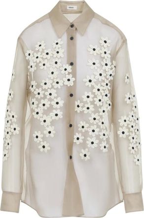 Khaite Femme, Blouses et Chemises, Beige, Taille: 38 FR Argo Top