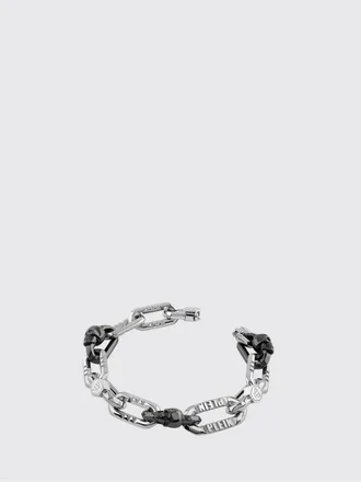 Philipp Plein Bracelet Edge bicolore en acier avec logo grav&eacute; et d&eacute;tail t&ecirc;te de mort