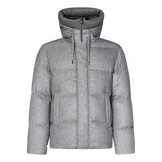 Herno Homme, Vestes, Gris, Taille: XL Veste Bomber Grise Élégante Coupe Ajustée