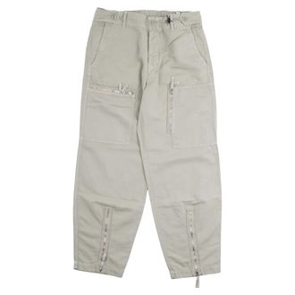 C.P. Company Cotton Linen Cargo Pants - - Trousers - Herren - Gr&uuml;n - L