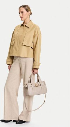 Calvin Klein Handtasche Buckle Mini Tote With Strap LV04F3295G Beige