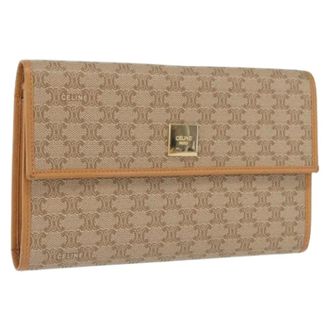 Celine Portefeuille Long Pr&eacute;-owned - Femme - Pre-owned - Beige - Taille: ONE Size