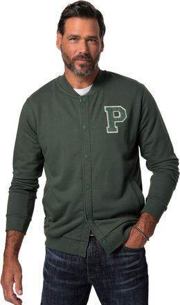 JP1880 Herren gro&szlig;e Gr&ouml;&szlig;en &Uuml;bergr&ouml;&szlig;en Menswear L-8XL Collegejacke, Sweat, bis 7 XL tr&uuml;bes gr&uuml;n 5XL 831207198-5XL